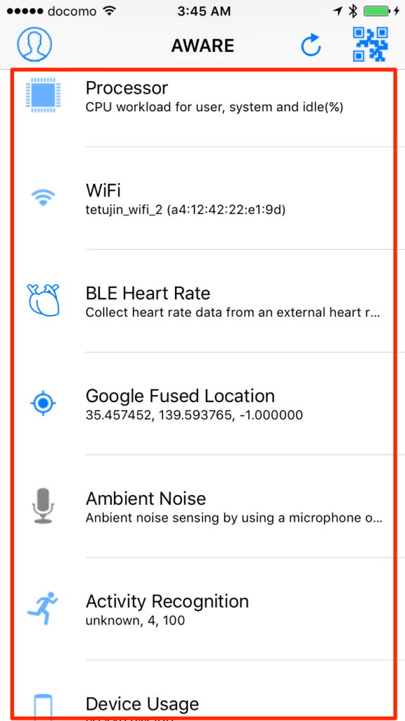 Introduction of AWARE iOS Client - AWARE