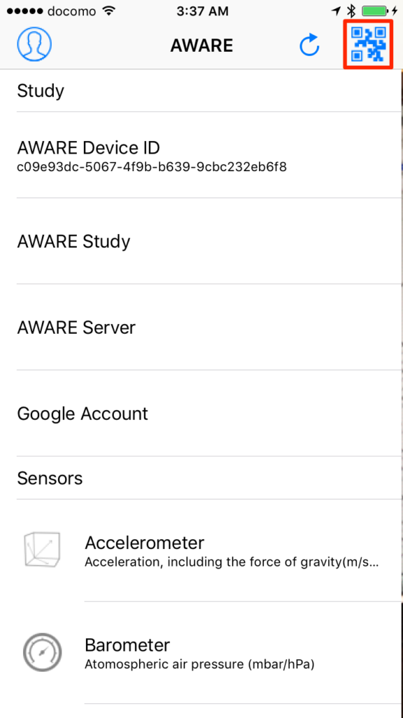 Introduction of AWARE iOS Client - AWARE