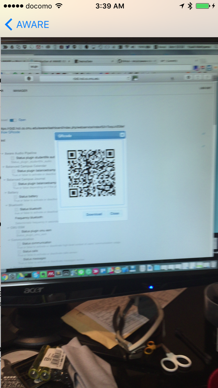 Introduction of AWARE iOS Client - AWARE