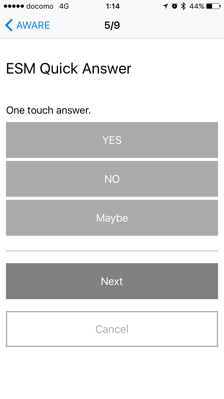 Deploying Scheduled ESMs for AWARE Client iOS – AWARE